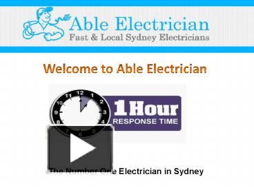 PPT – Electrician in Sydney PowerPoint presentation | free to download ...
