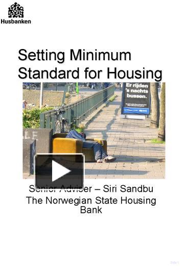 Setting Minimum Standard for Housing presentation | free to download