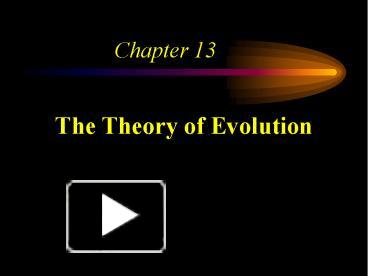 PPT – The Theory of Evolution PowerPoint presentation | free to ...