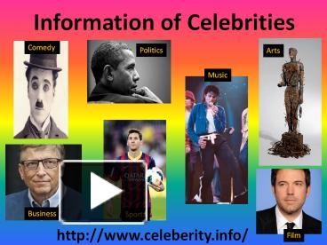 Latest Top Famous Celebrities presentation | free to download