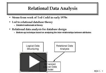 PPT – Relational Data Analysis PowerPoint presentation | free to view ...