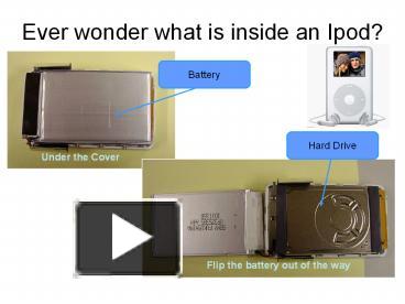 Ever wonder what is inside an Ipod? presentation | free to view