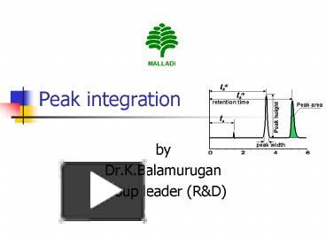 Peak integration presentation | free to view