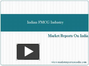 Indian FMCG Industry presentation | free to download