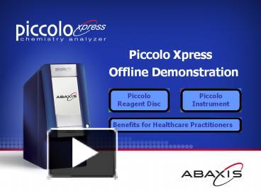 Piccolo Xpress presentation | free to view