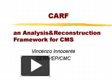 CARF presentation | free to view