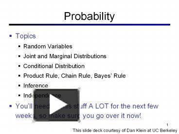PPT – Probability PowerPoint presentation | free to download - id ...