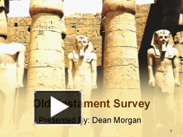 Old Testament Survey presentation | free to download