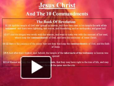 PPT – Jesus Christ PowerPoint presentation | free to download - id ...