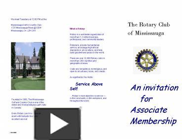 The Rotary Club presentation | free to download