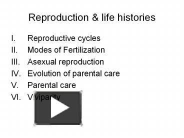 PPT – Reproduction PowerPoint presentation | free to download - id ...