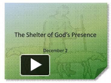 The Shelter of God presentation | free to download