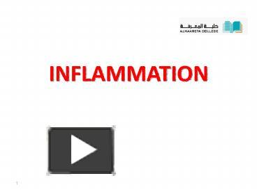 PPT – INFLAMMATION PowerPoint presentation | free to view - id: 719c3d ...