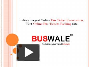 online bus tickets booking | bus ticket reservation - buswale ...