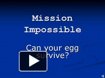 Mission Impossible presentation | free to view