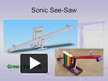 PPT – Sonic%20See-Saw PowerPoint presentation | free to download - id ...