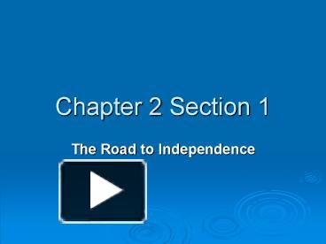 PPT – Chapter 2 Section 1 PowerPoint presentation | free to download ...