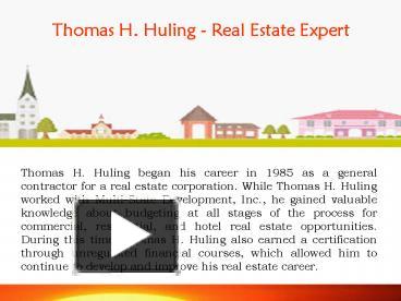 PPT – Thomas H Huling (1) PowerPoint presentation | free to download ...