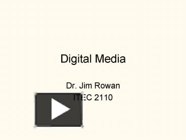 Digital Media presentation | free to view