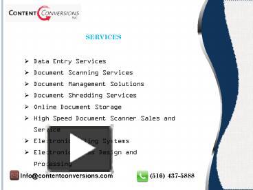PPT – Data Entry, Document Scanning Services,Online Data Storage ...