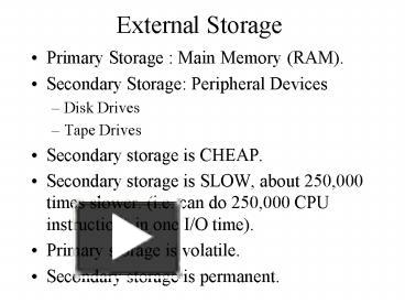 External Storage presentation | free to download