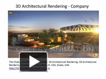 PPT – 3D Architectural Rendering Company PowerPoint presentation | free ...