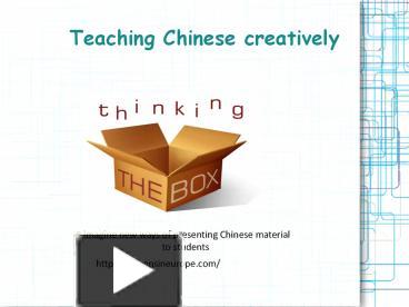 Teaching Chinese presentation | free to download