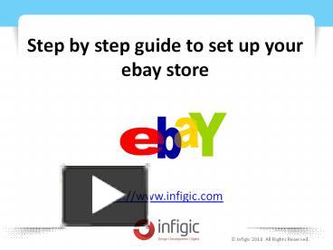 Step by step guide to set up your ebay store presentation | free to ...