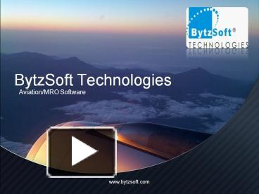 Aviation/ MRO Software presentation | free to download