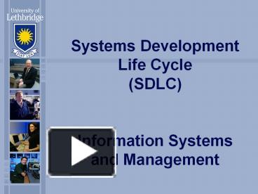 Systems Development Life Cycle (SDLC) Information Systems and ...