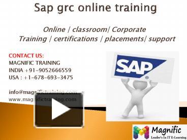 PPT – sap grc online training in southafrica PowerPoint presentation ...