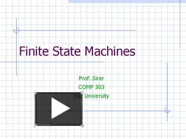Finite State Machines presentation | free to download