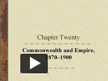 PPT – Chapter Twenty PowerPoint presentation | free to view - id ...