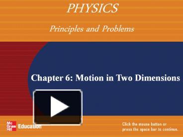 PPT – Motion%20in%20Two%20Dimensions PowerPoint presentation | free to ...