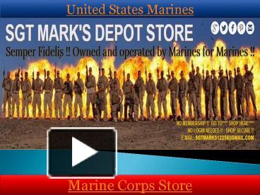 PPT – United States Marines PowerPoint presentation | free to download ...