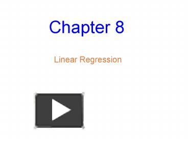 PPT – Linear Regression PowerPoint presentation | free to view - id ...