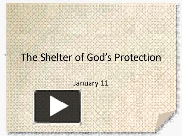 PPT – The Shelter of God PowerPoint presentation | free to download ...