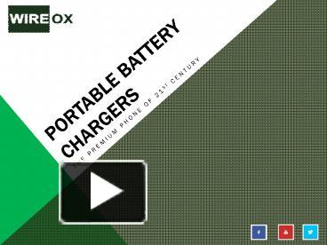 PPT – Portable Battery Chargers (1) PowerPoint presentation | free to ...