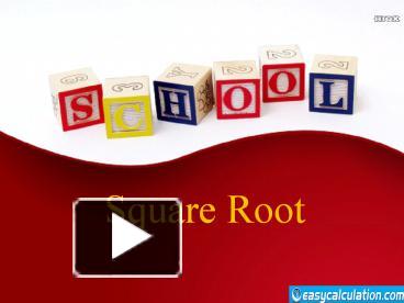 Square Root presentation | free to download
