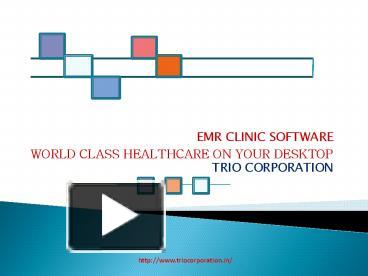 EMR Clinic Software presentation | free to download