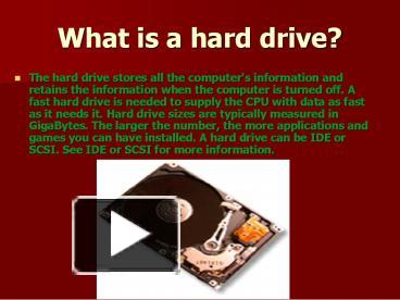 PPT – What is a hard drive PowerPoint presentation | free to view - id ...