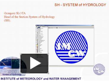 PPT – SH - SYSTEM of HYDROLOGY PowerPoint presentation | free to ...
