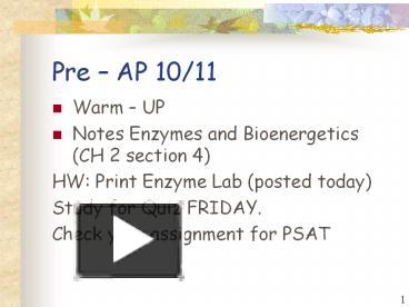 PPT – Pre PowerPoint presentation | free to view - id: 728662-OTY4M