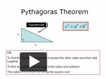 PPT – Pythagoras Theorem PowerPoint presentation | free to download ...