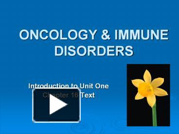 ONCOLOGY presentation | free to download