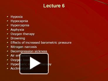 PPT – Hypoxia PowerPoint presentation | free to view - id: 72c7ac-ZGZhM