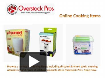 PPT – Cooking Items PowerPoint presentation | free to download - id ...