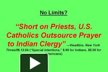 PPT – No Limits? PowerPoint presentation | free to download - id ...