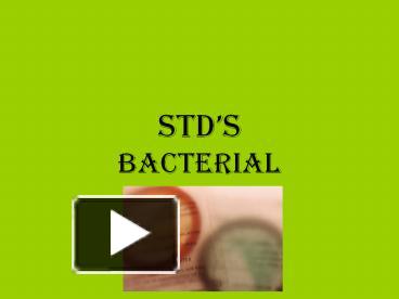 PPT – STD PowerPoint presentation | free to download - id: 72e9ab-NDI0N