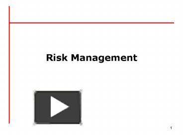PPT – Risk Management PowerPoint presentation | free to download - id ...